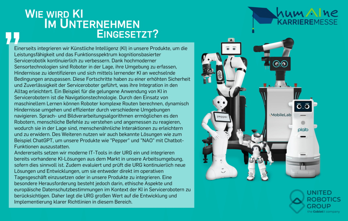 Messestände im Dialog | United Robotics Groups - HUMAINE